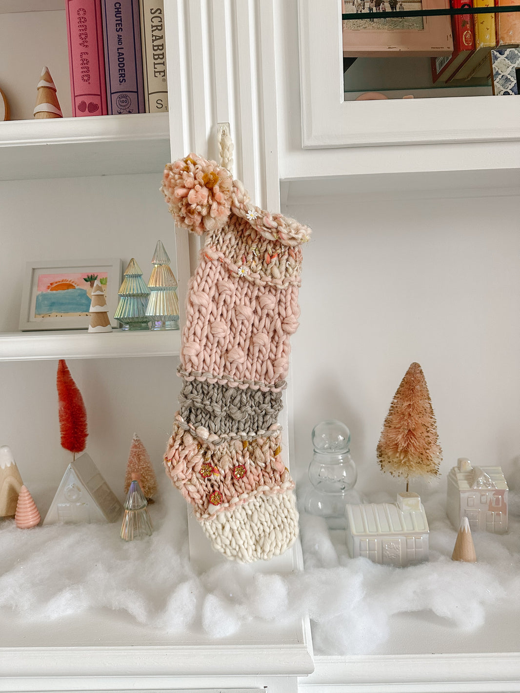Hand Knit Stockings – Pine & Poppy